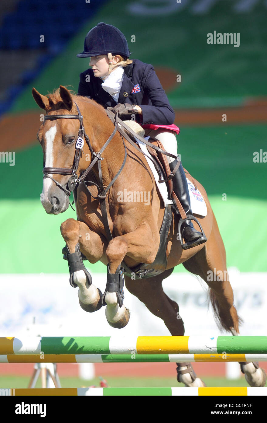 Great Britain's Freyja Prentice rides during the Modern Pentathlon ...