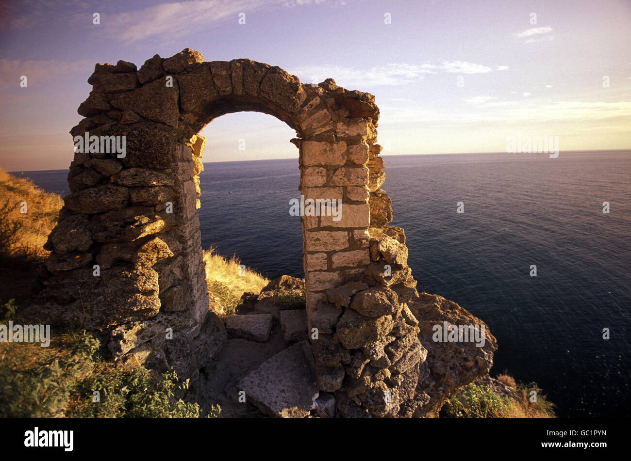 the Kap Kaliakra on the blacksea coast near the town of Balcik in ...