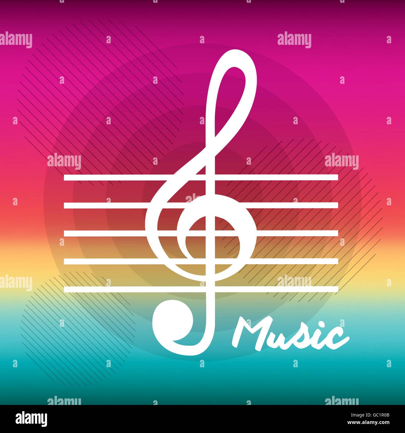 music note icon. Music and Sound design. Vector graphic Stock Vector ...