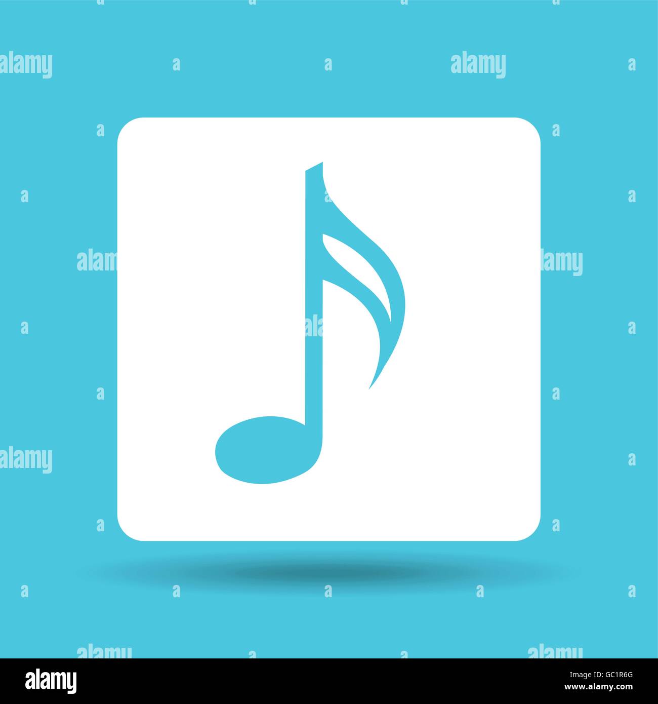 music note icon. Music and Sound design. Vector graphic Stock Vector ...