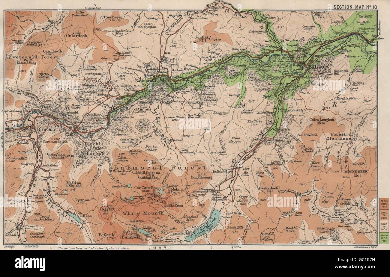 Map scotland balmoral hi-res stock photography and images - Alamy