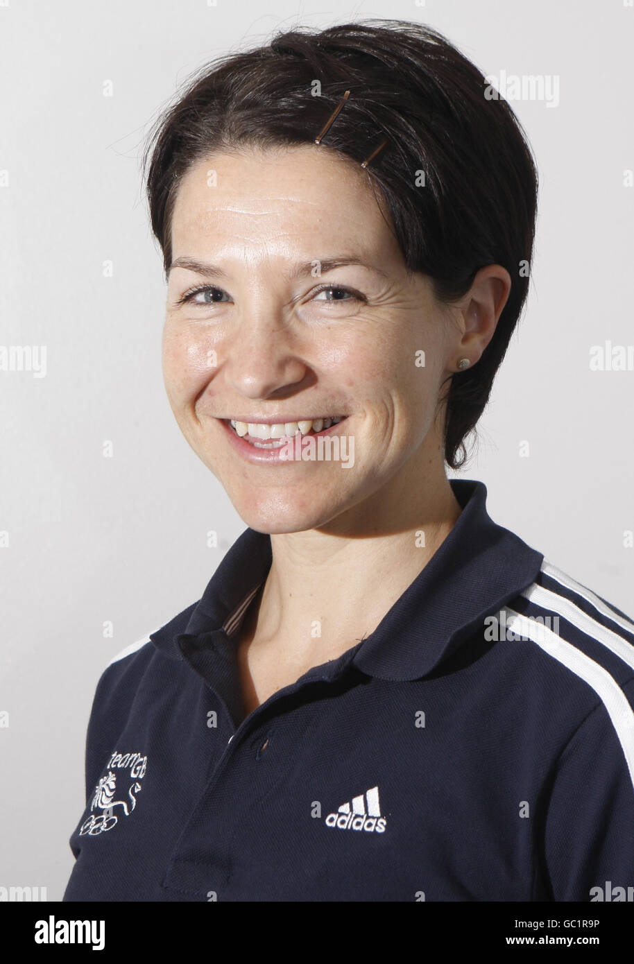 Adele walker biathlon during the photocall at the snow centre hi-res ...