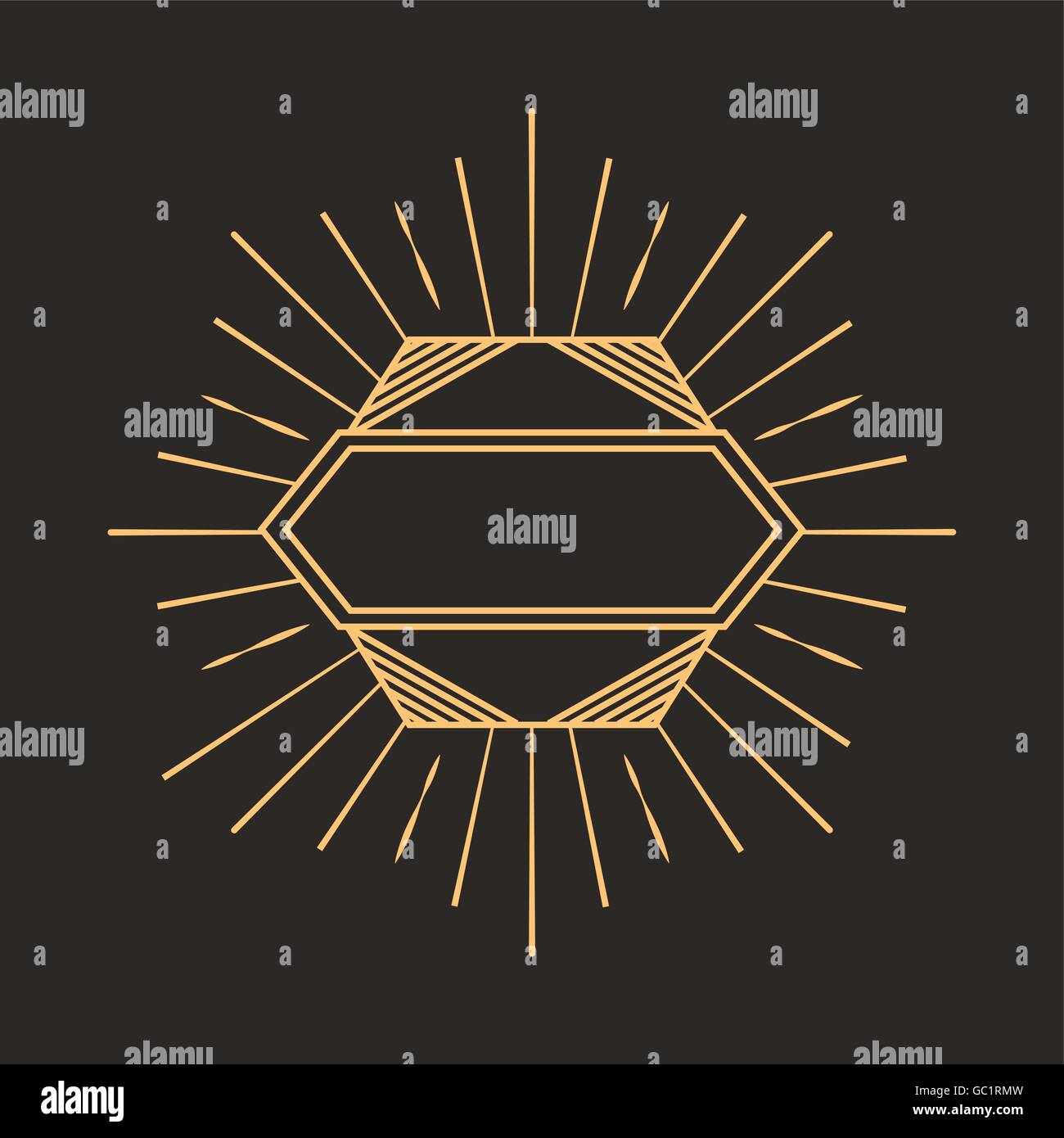 Striped label icon. Retro design. Vector graphic Stock Vector Image ...