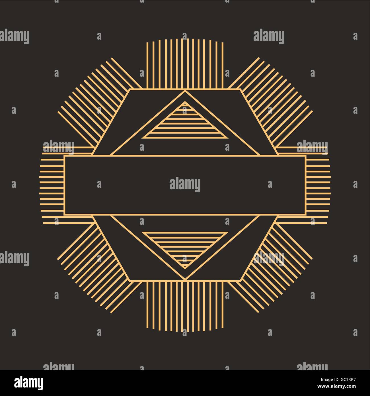 Striped label icon. Retro design. Vector graphic Stock Vector Image ...