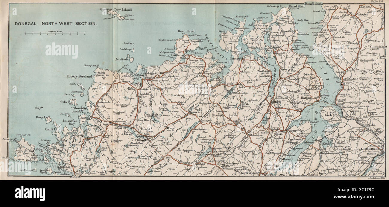 DONEGAL COAST. Glenveagh Dungloe Dunfanaghy Letterkenny. BARTHOLOMEW ...