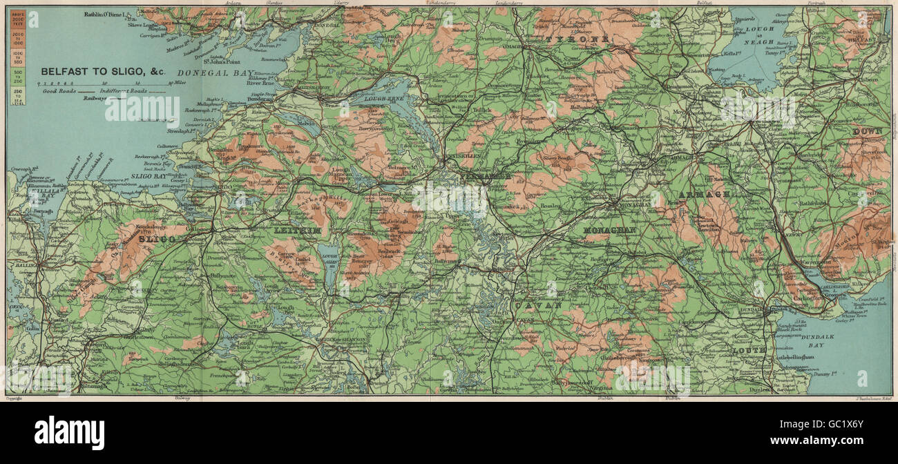 IRELAND CENTRAL Tyrone Leitrim Sligo Cavan Monaghan Armagh Louth Down ...