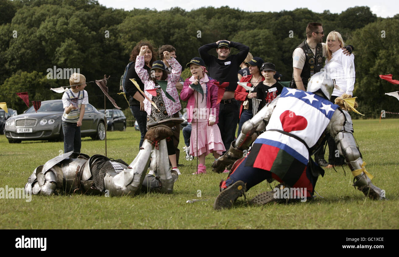 Children watch a medieval re-enactment, one of the many activities on ...