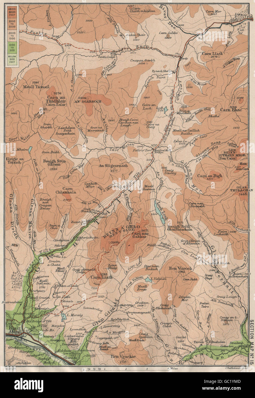 GLEN TILT. Blair Atholl Beinn a Ghlo Beinn Iutharn Mhor. Cairngorms ...