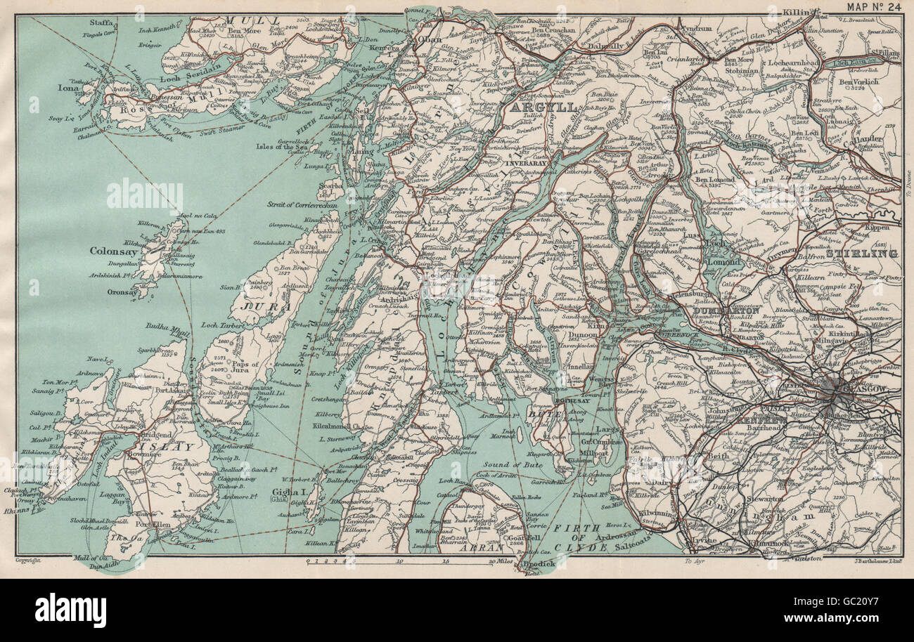 Inner hebrides map hi-res stock photography and images - Alamy