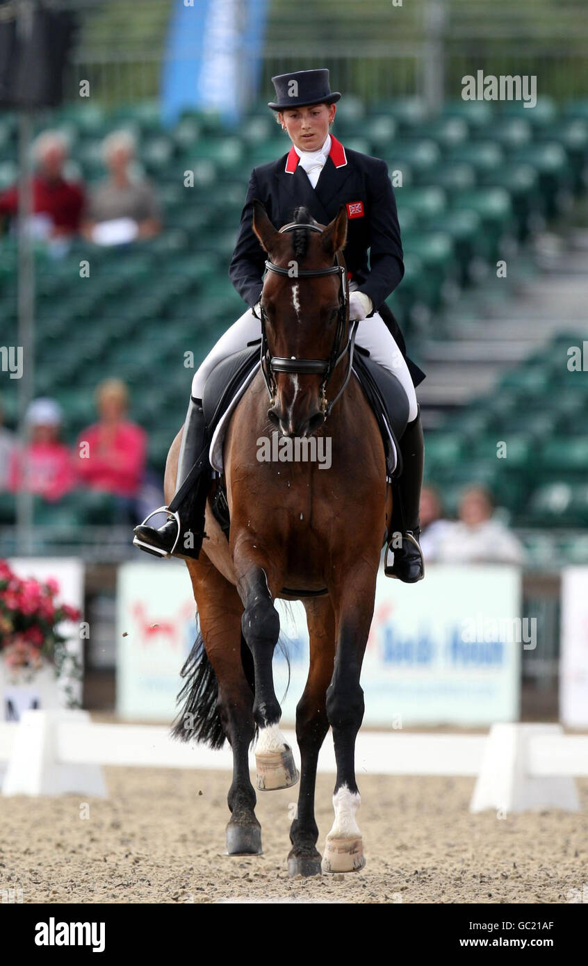 Great Britain's Maria Eilberg riding Two Sox competes in the FEI ...
