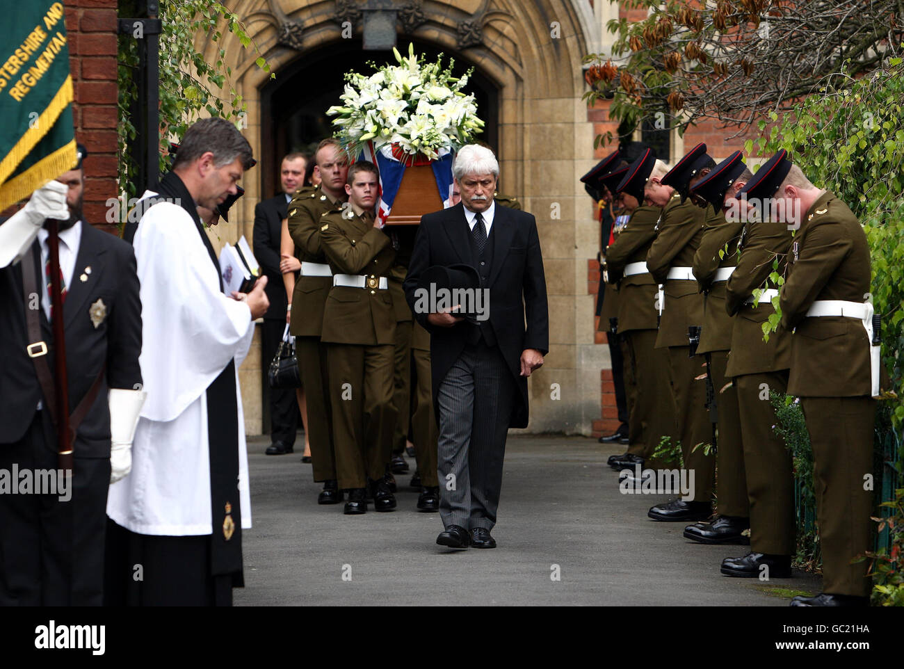 Private Jason Williams funeral Stock Photo - Alamy