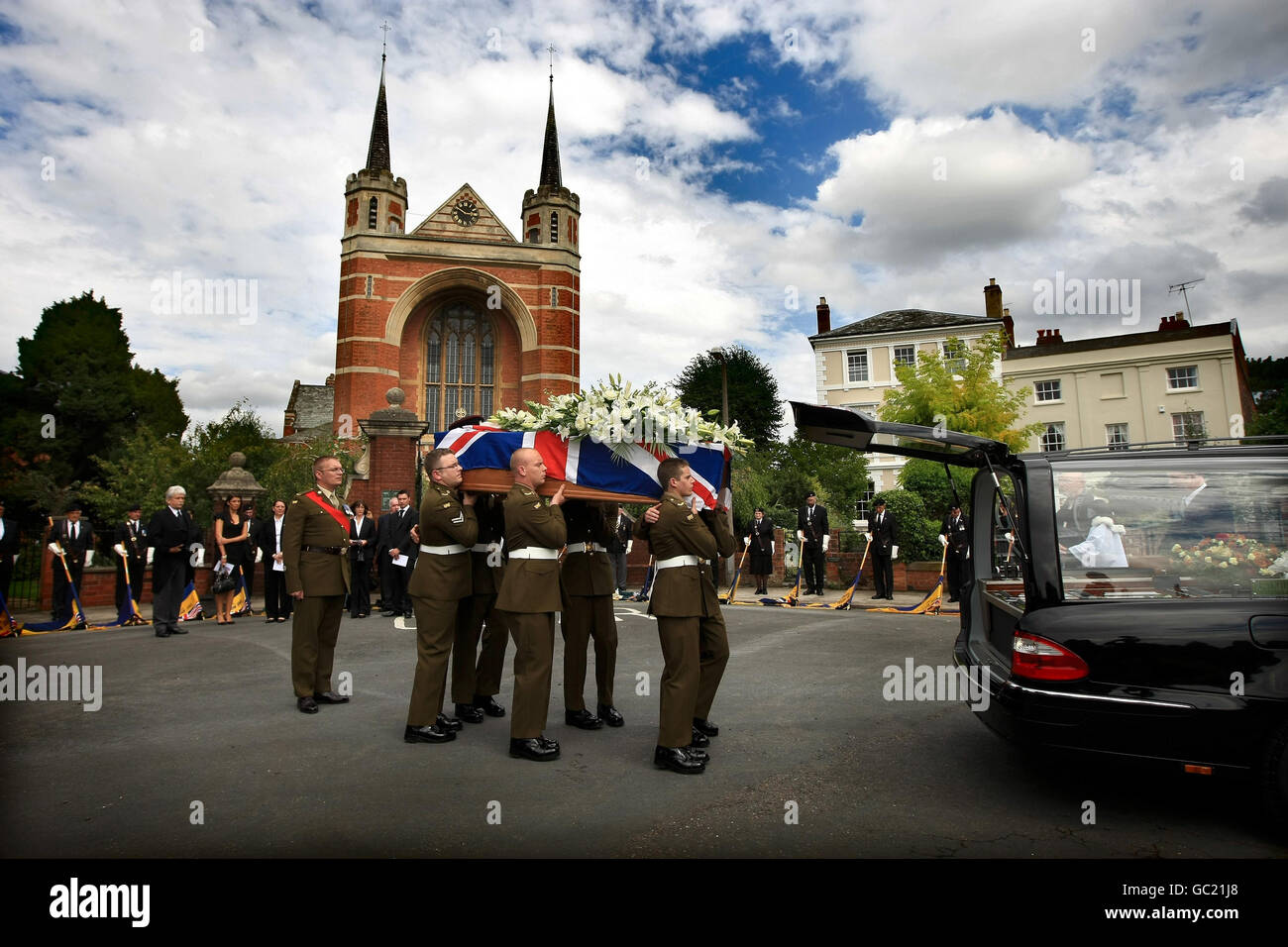 Private Jason Williams funeral Stock Photo - Alamy