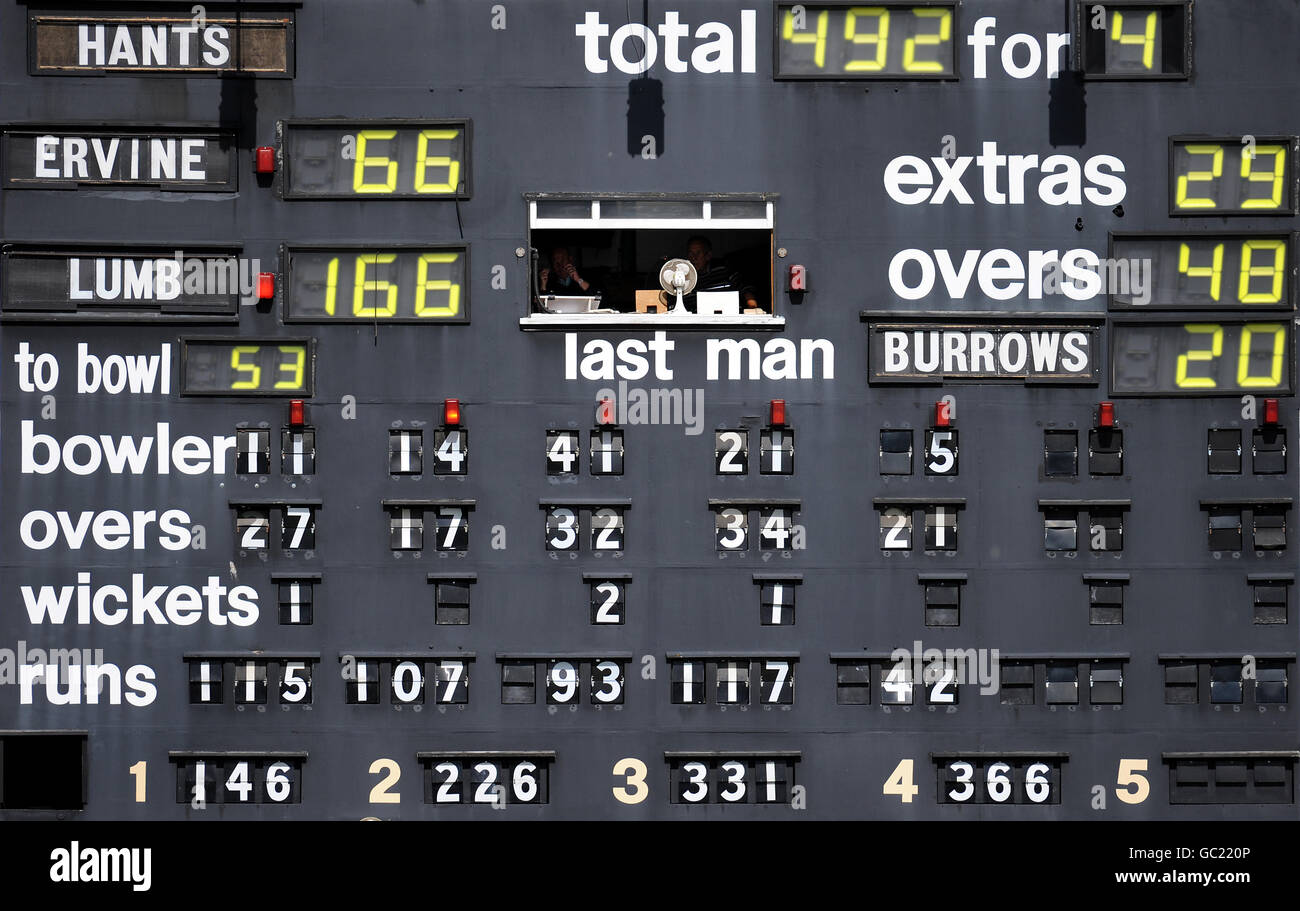 Old scoreboard trent bridge cricket hi-res stock photography and images ...