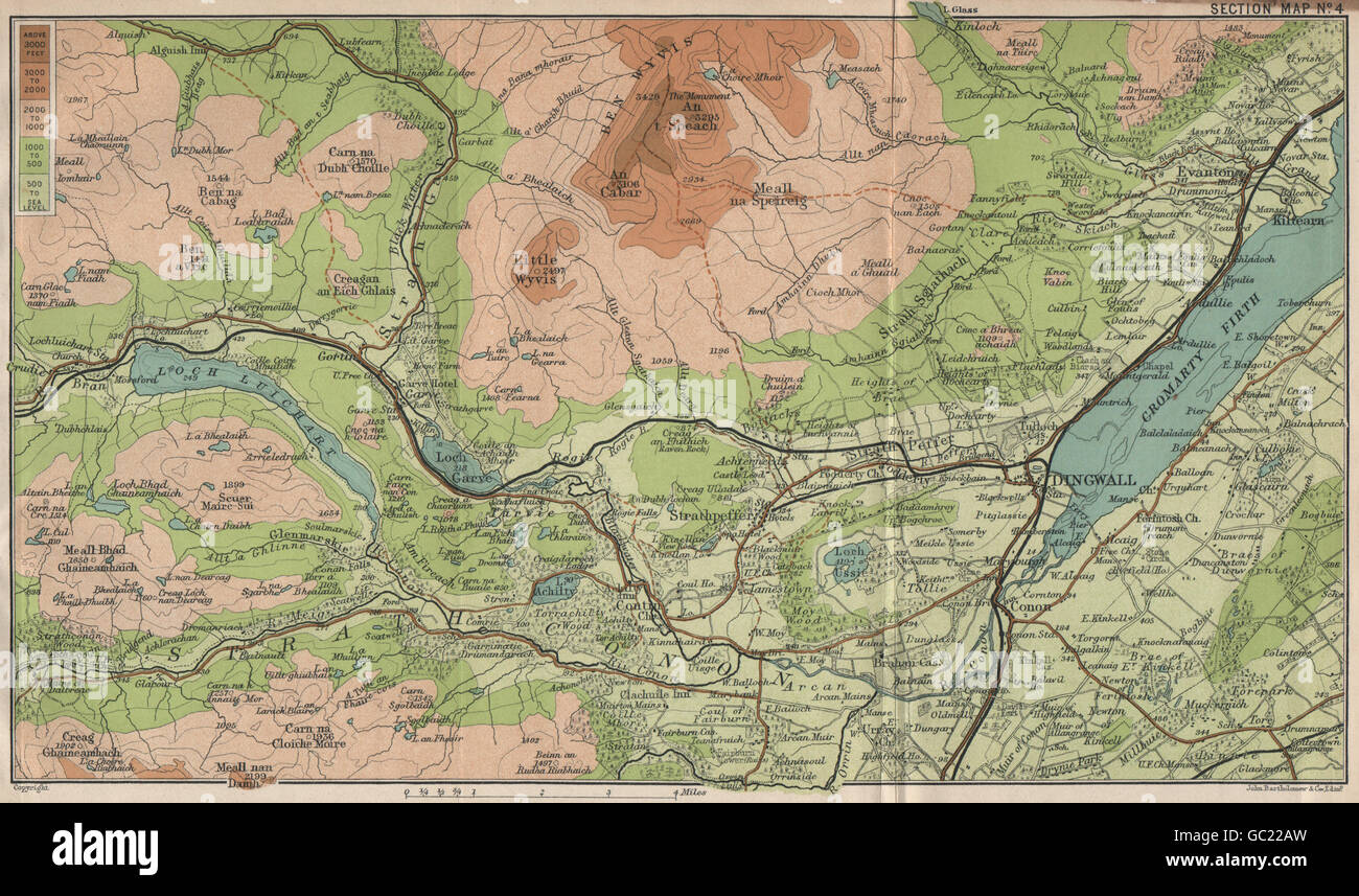 Dingwall scotland map hi-res stock photography and images - Alamy