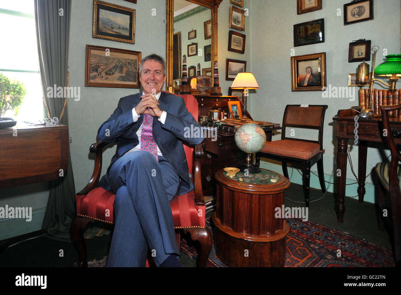 Actor and comedian Griff Rhys Jones visits a house in Brighton, at the ...