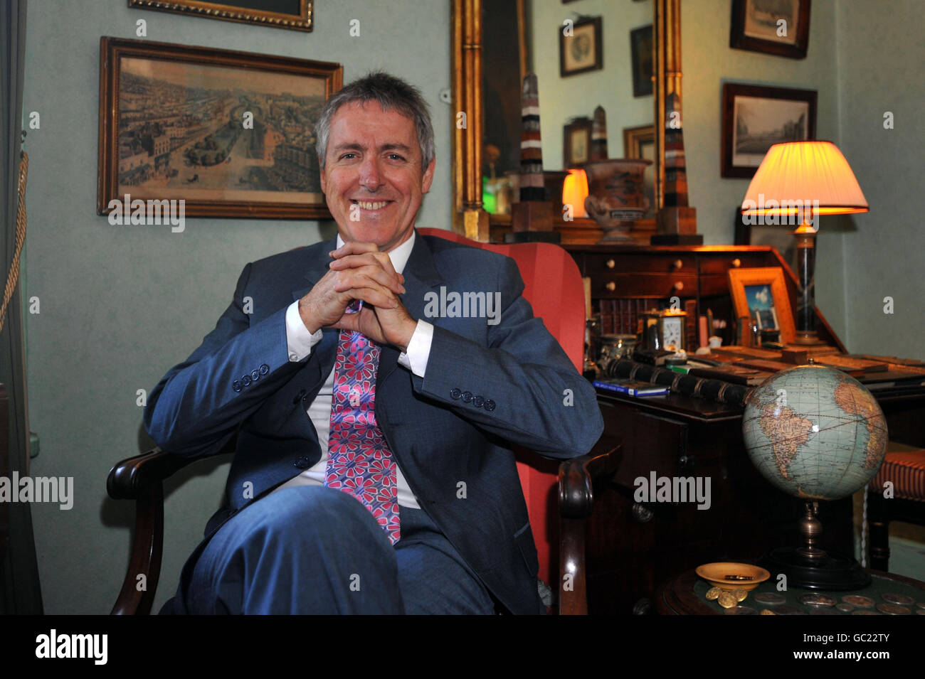 Actor and comedian Griff Rhys Jones visits a house in Brighton, at the ...