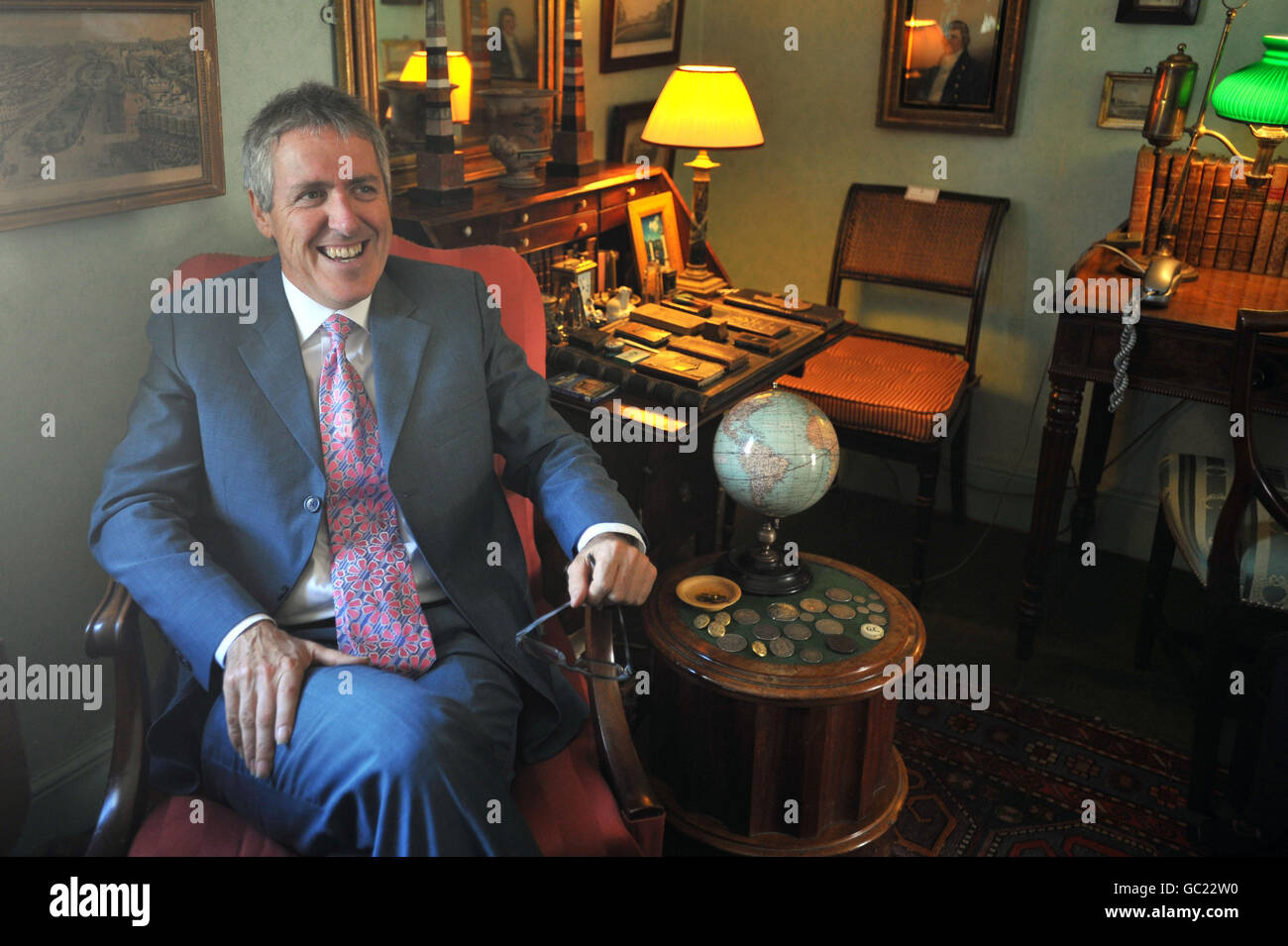 Actor and comedian Griff Rhys Jones visits a house in Brighton, at the ...