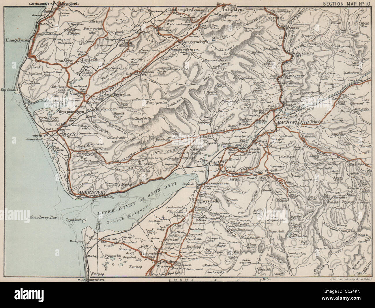 DOVEY ESTUARY. Aberdovey Machynlleth Tarren Range Tywyn Machynlleth ...