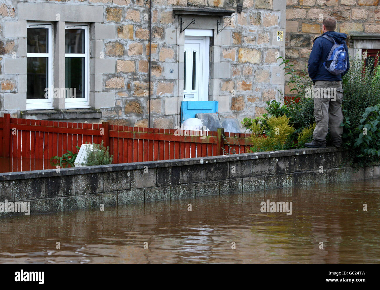 Flooding in Scotland Stock Photo - Alamy