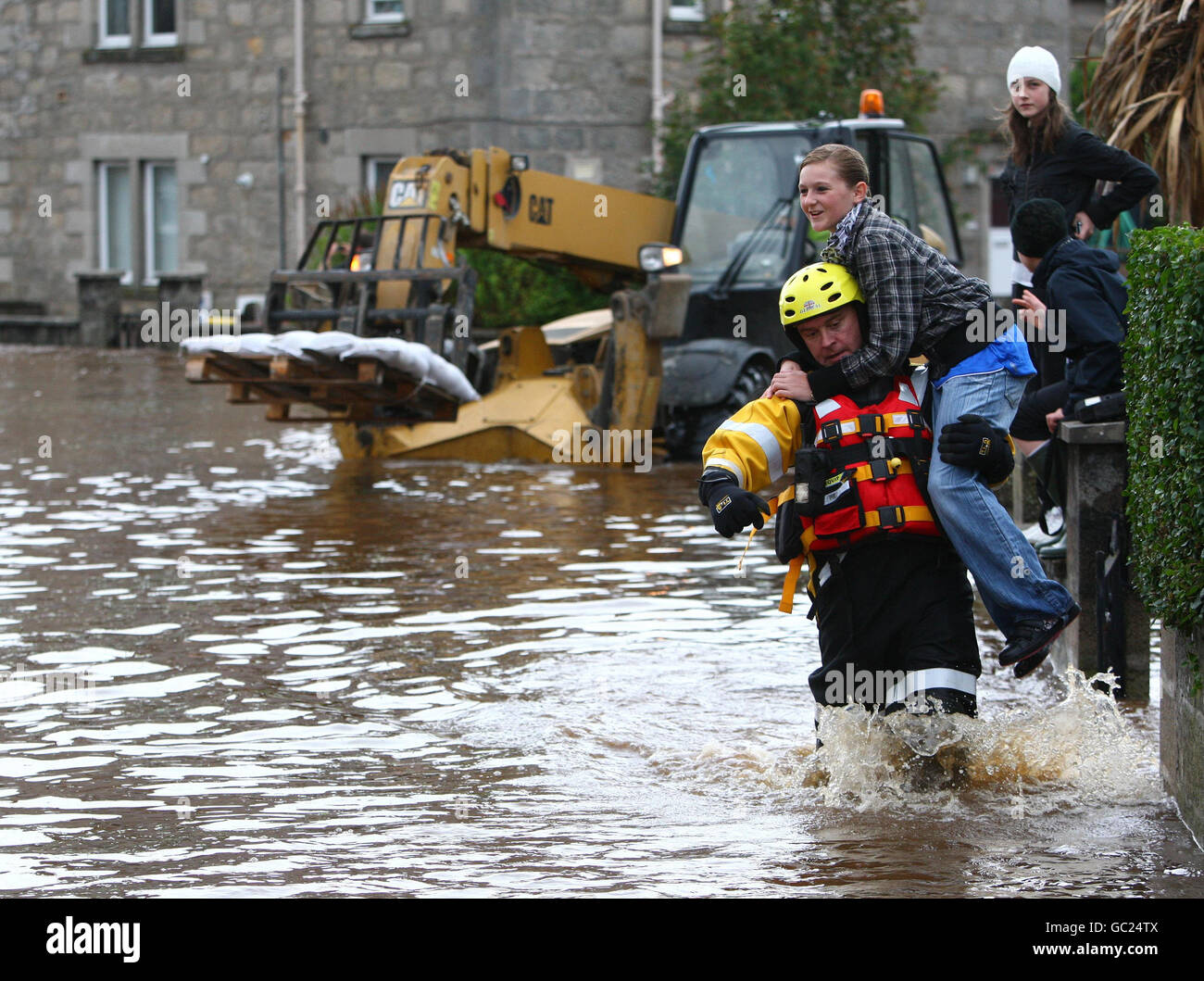 Flooding in Scotland Stock Photo - Alamy