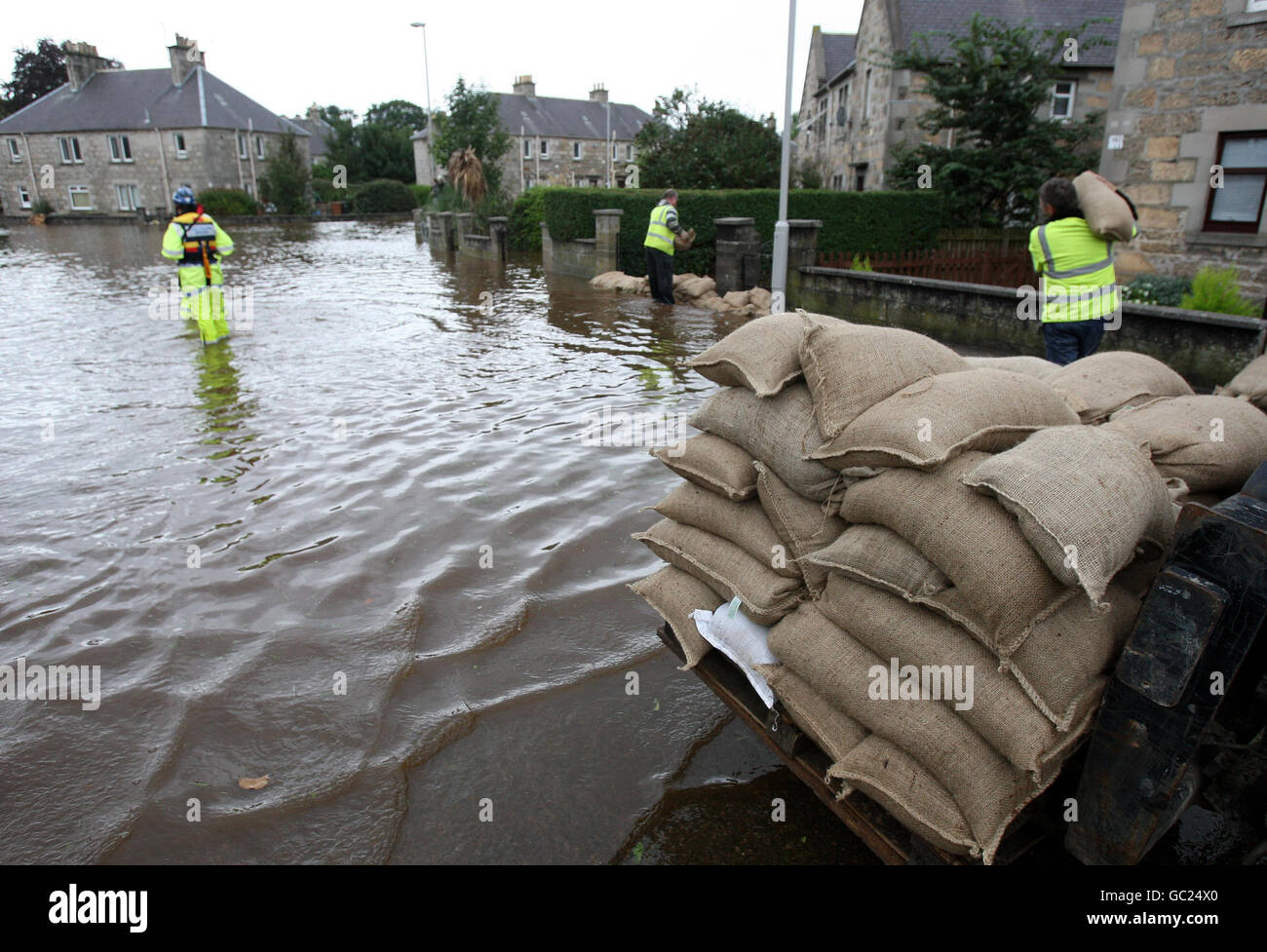 Flooding in Scotland Stock Photo - Alamy