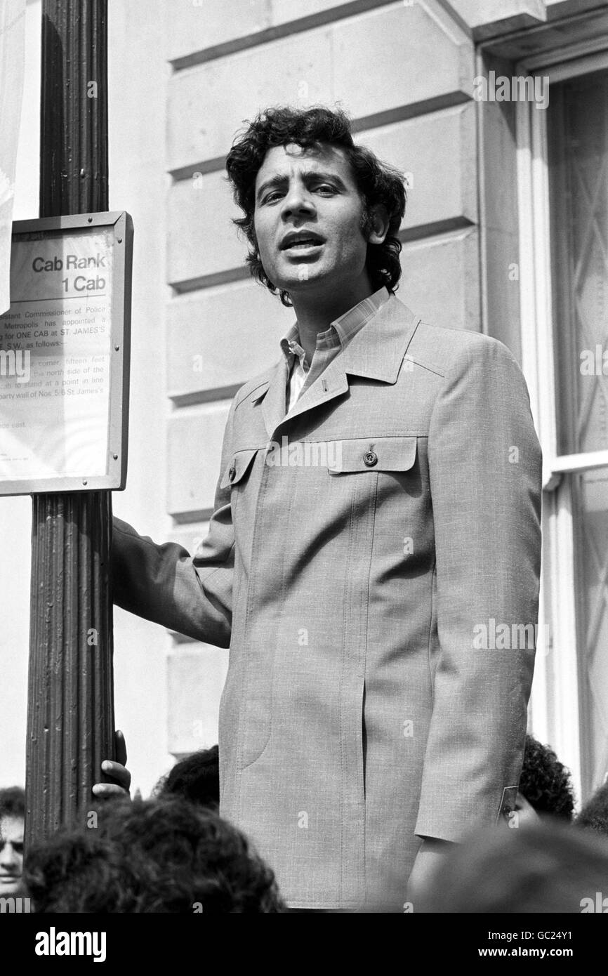 Musa kousa outside the former libyan embassy hi-res stock photography ...