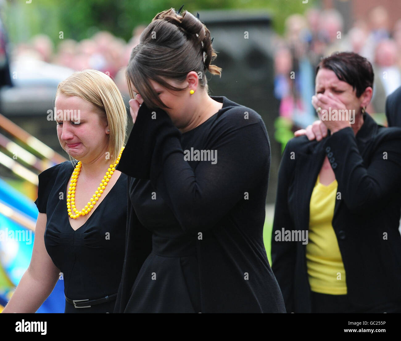 The family of Bombardier Craig Hopson, 24, (left to right) sister Adele ...