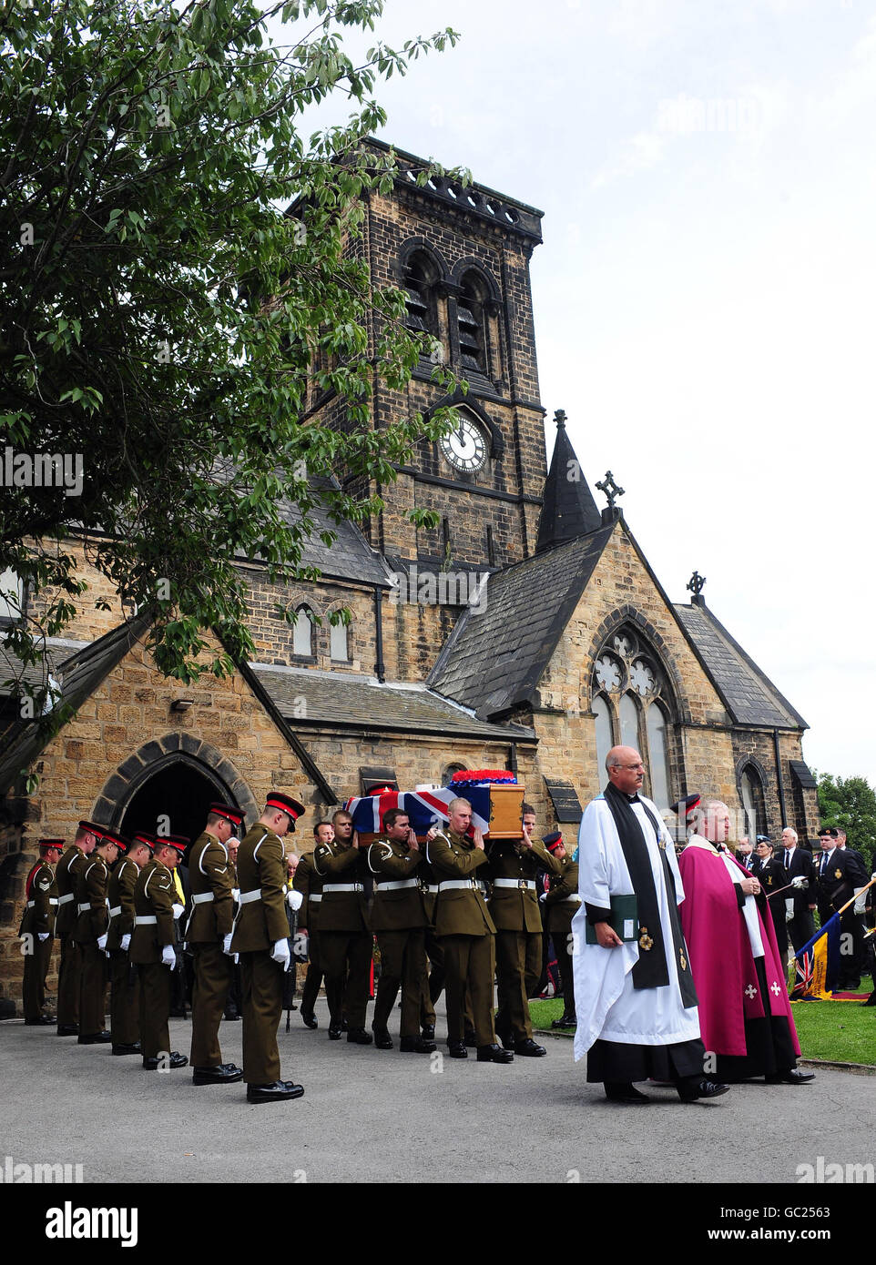 The funeral service was held at all saints church hi-res stock ...