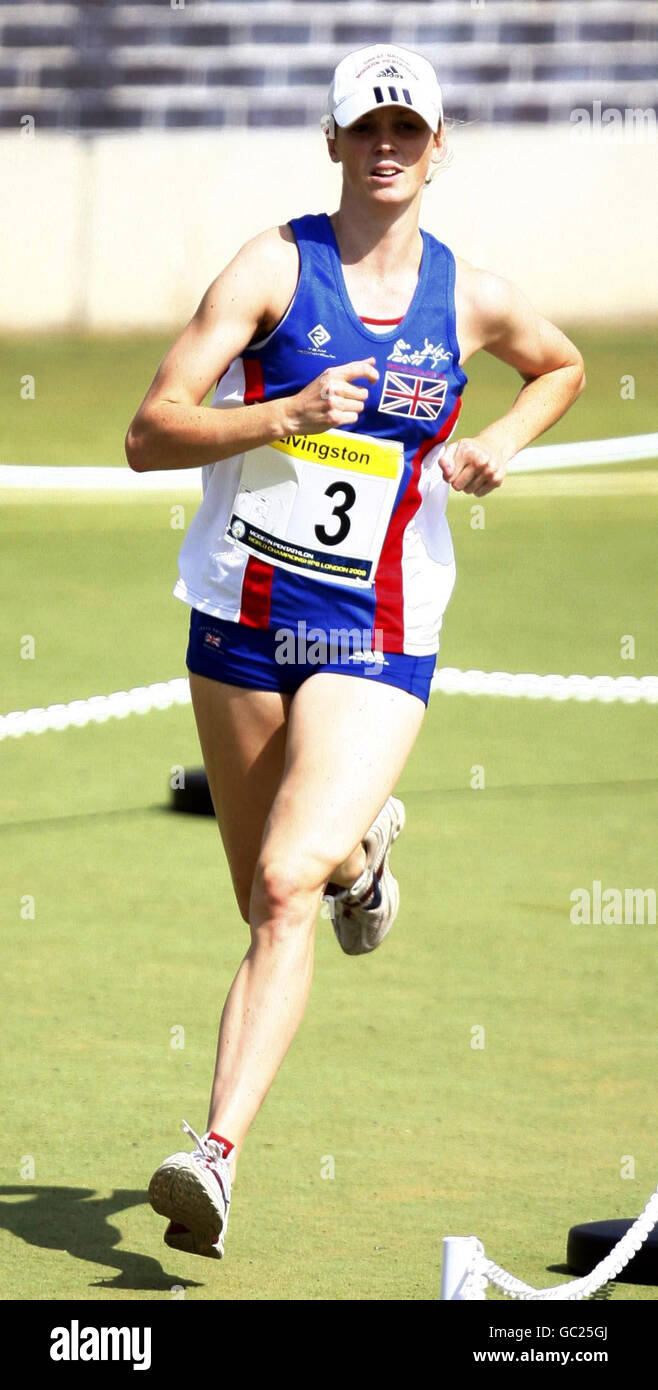 Great Britain's Heather Fell competes in the cross country during the ...