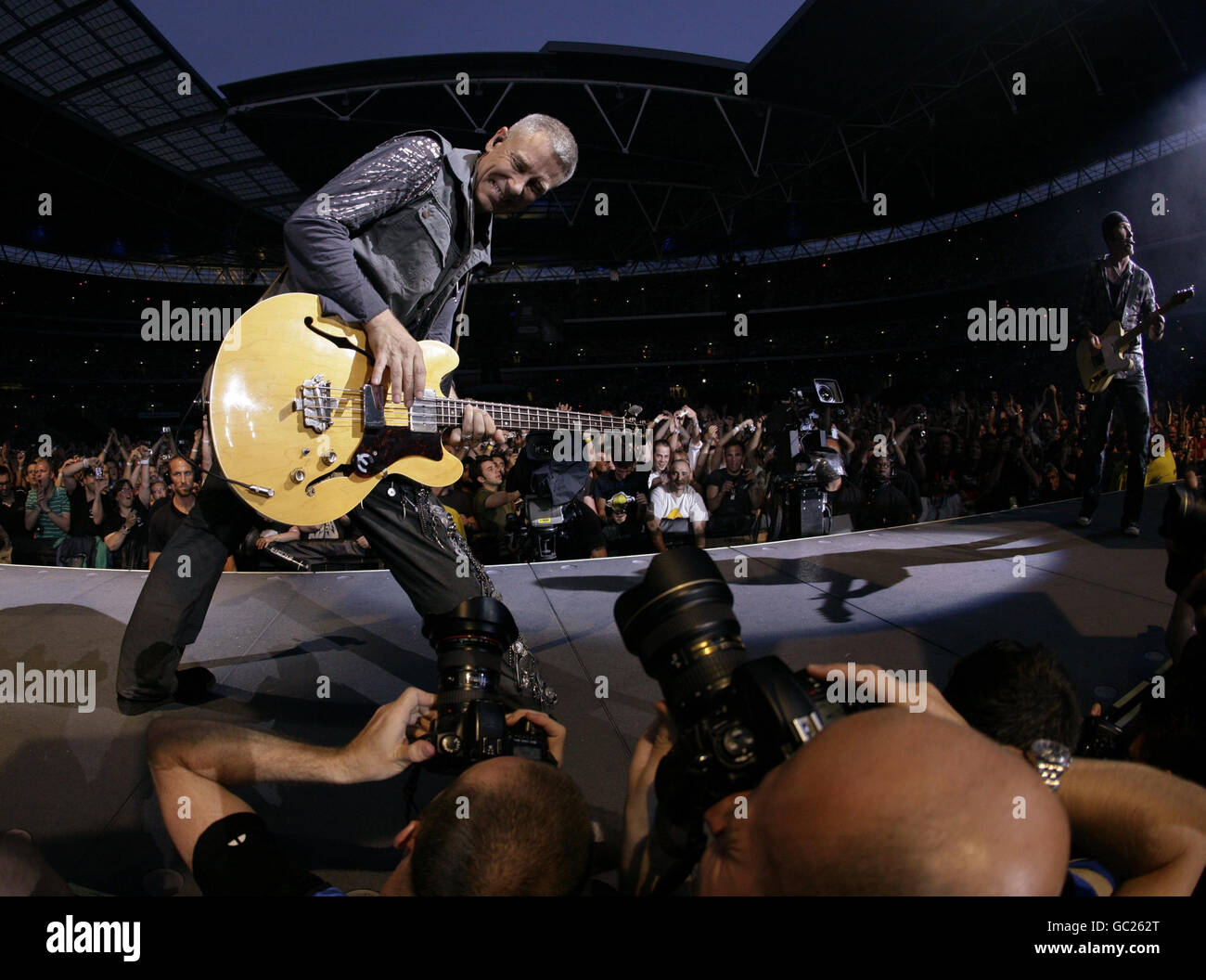 U2 perform at Wembley Stadium - London Stock Photo - Alamy