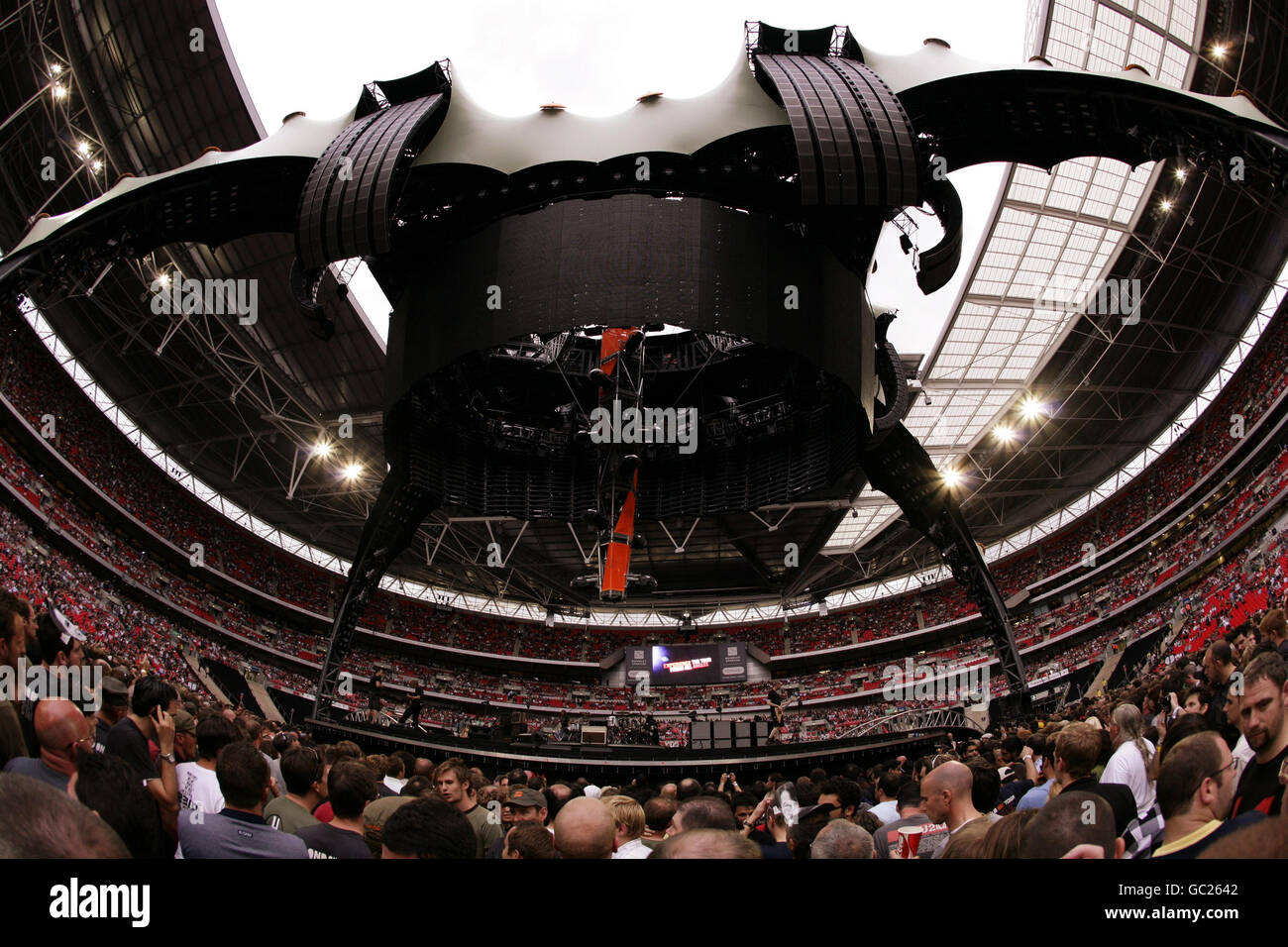 U2 perform at Wembley Stadium - London Stock Photo - Alamy