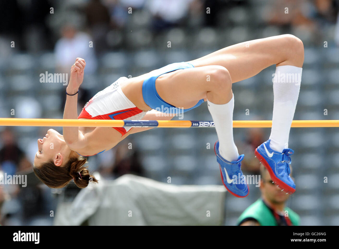 Russias anna chicherova during the womens high jump qualification hi ...
