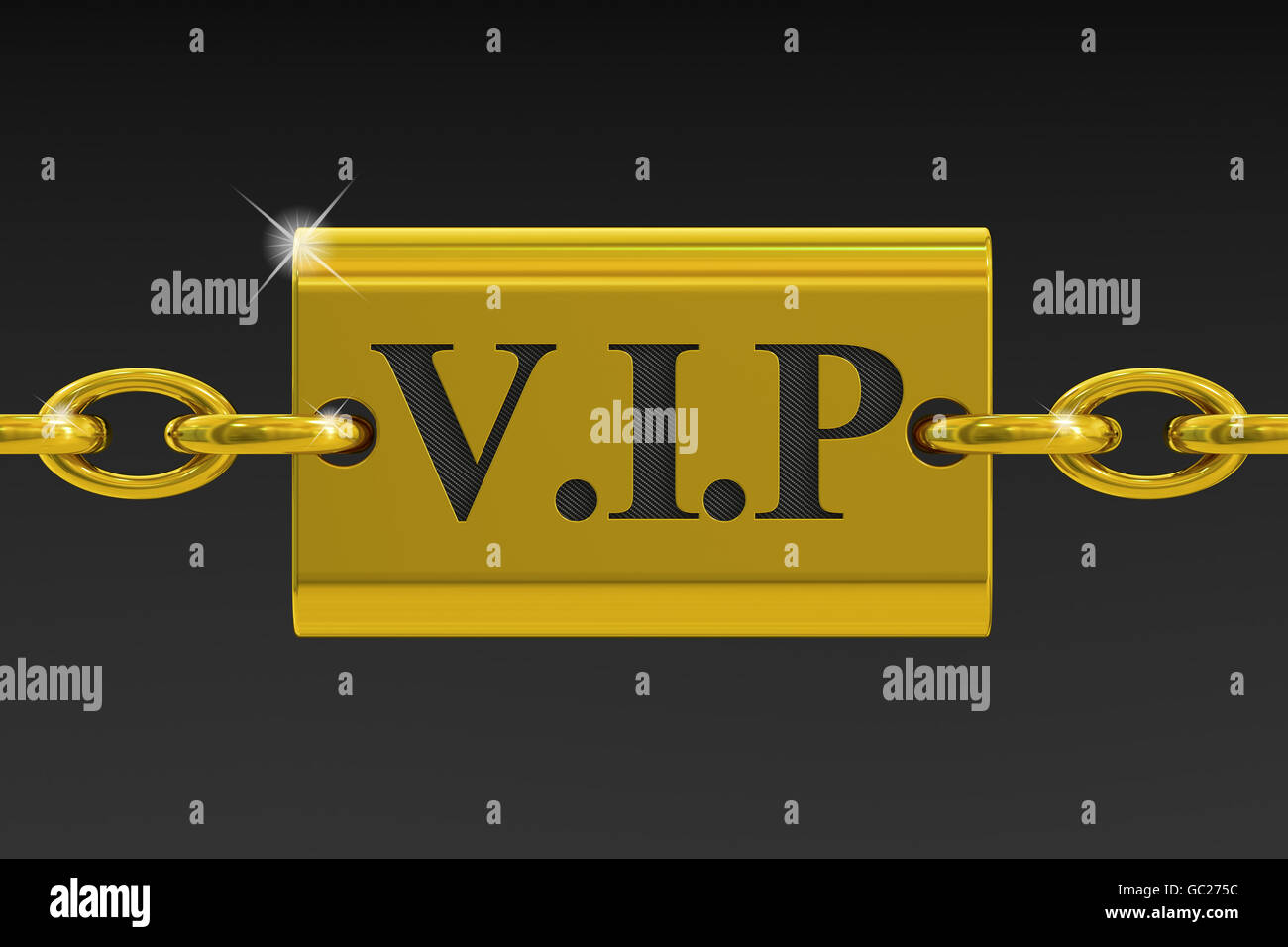 VIP concept, 3D rendering isolated on black background Stock Photo - Alamy
