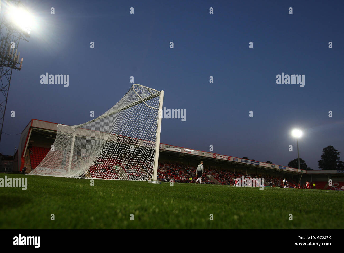 A general view Whaddon Road, home of Cheltenham Town Football Club ...