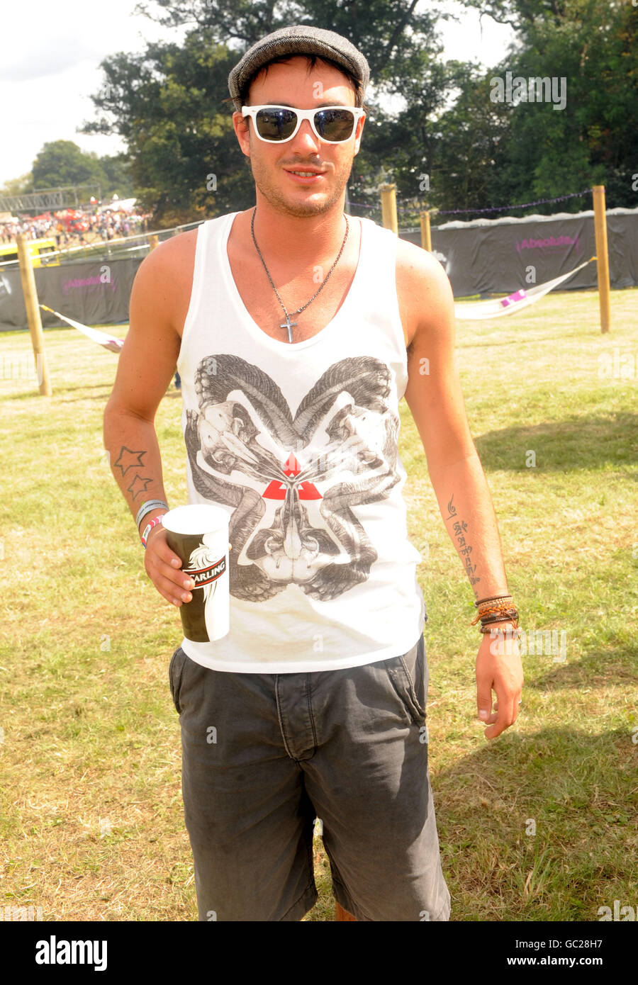 Jack Tweed in the Absolute Radio VIP area at the Virgin Media V ...