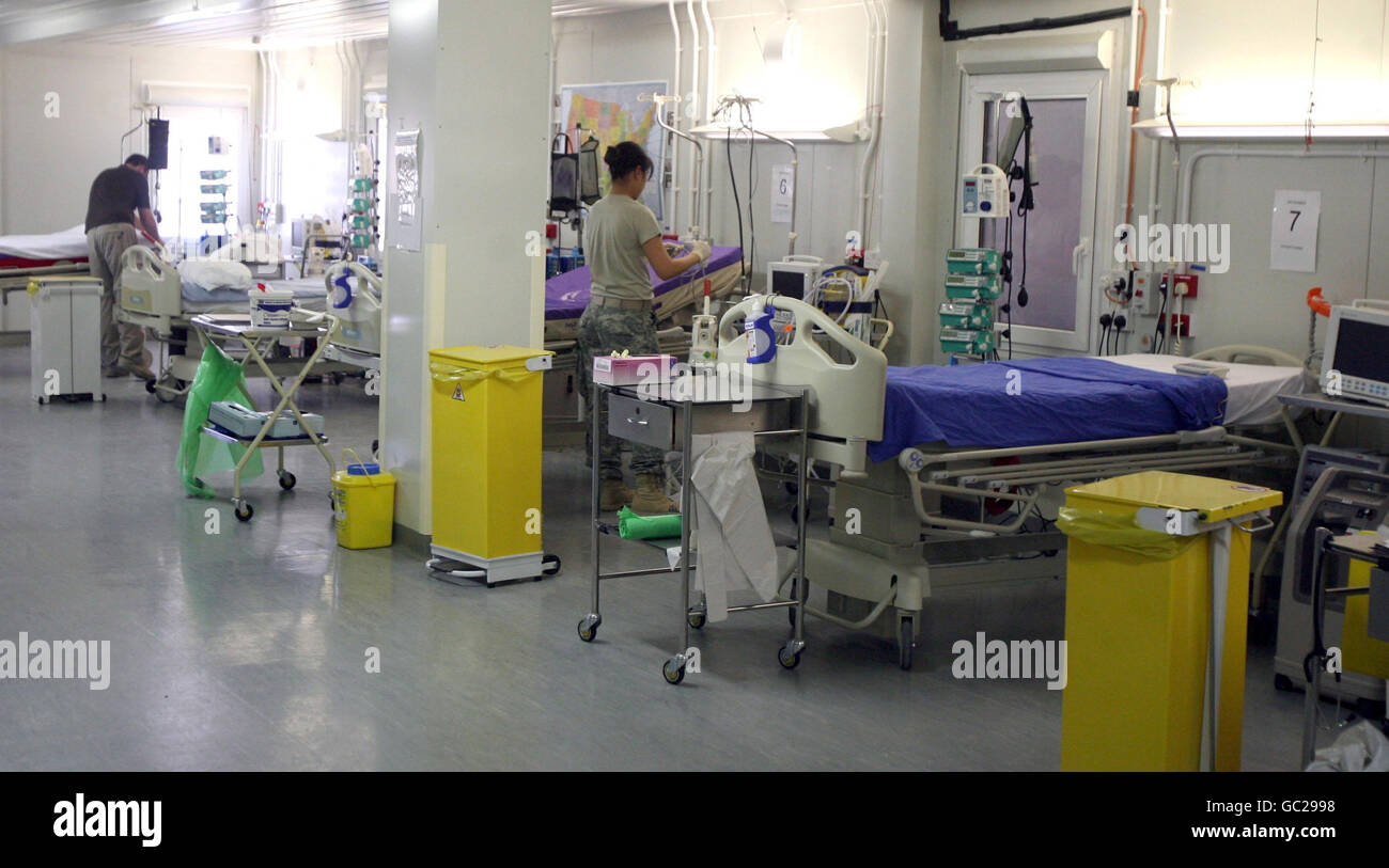 Camp Bastion field hospital Stock Photo - Alamy