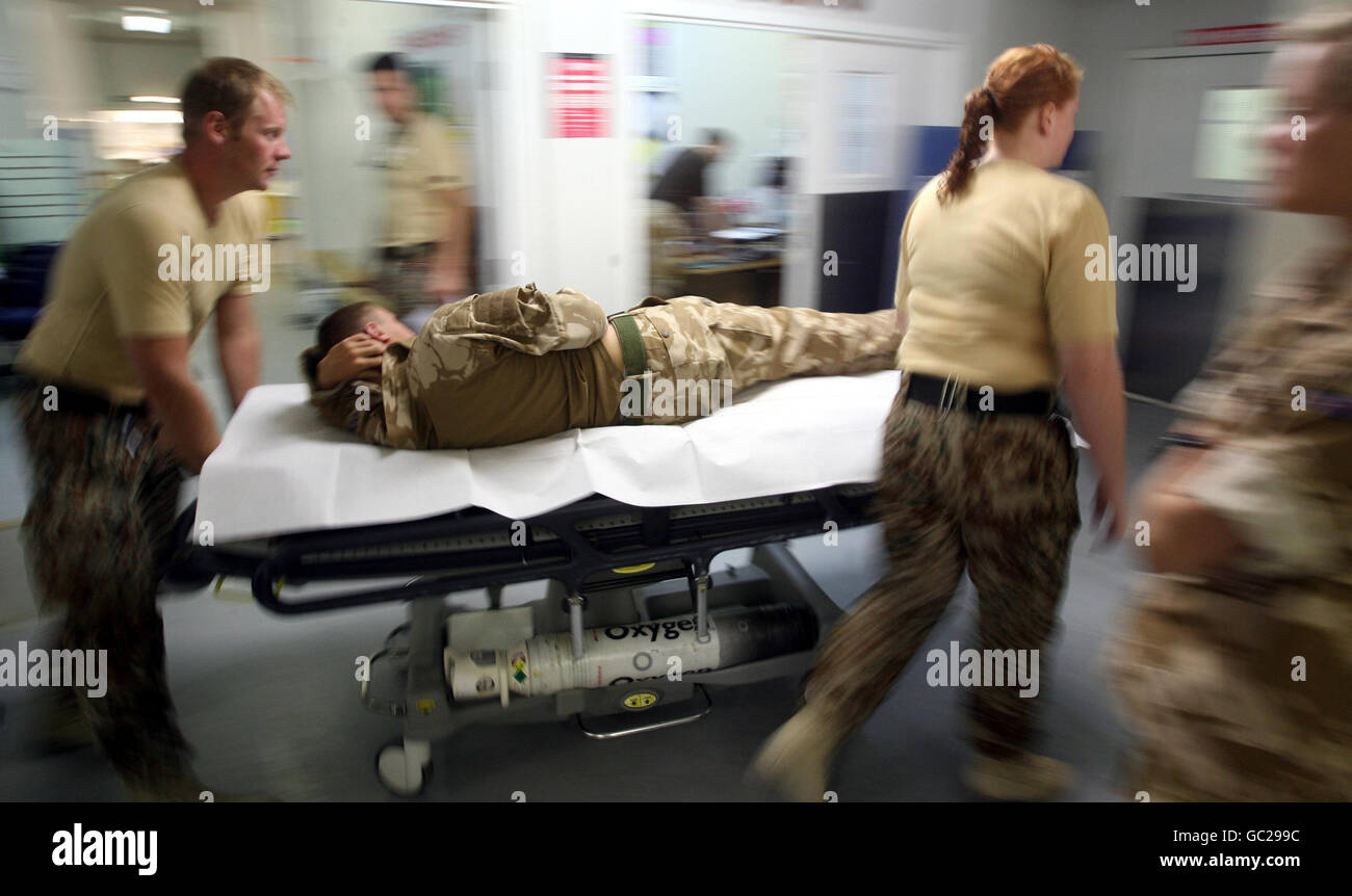 Camp Bastion field hospital Stock Photo - Alamy