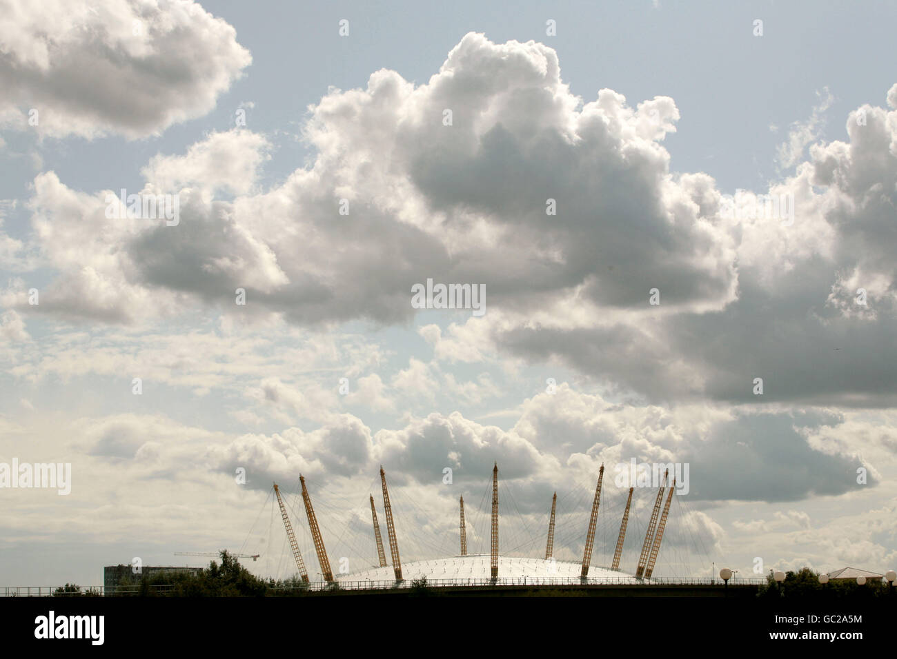 General views of the east end of London. A general view of the O2 at ...