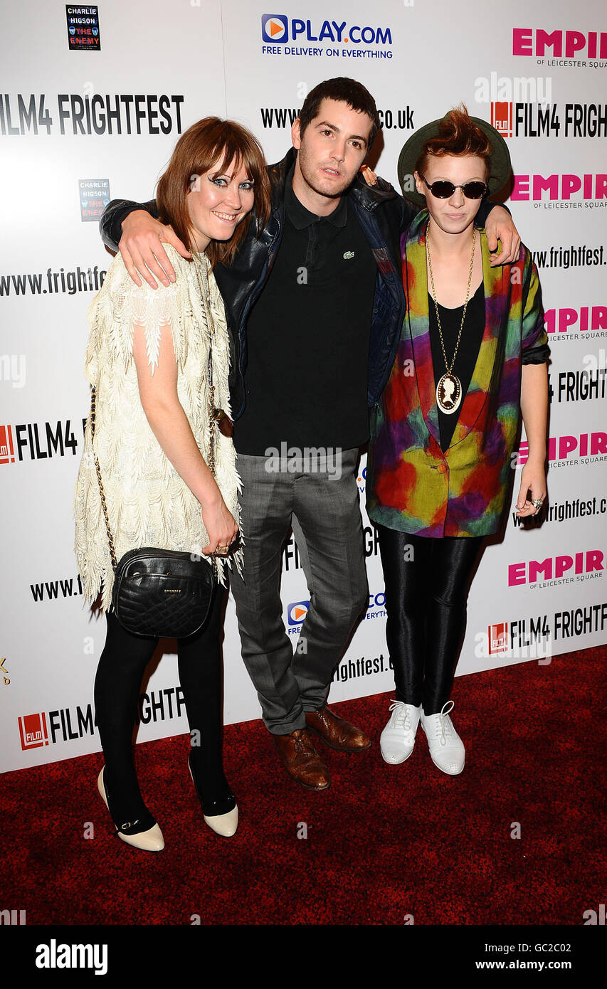 (From left to right) Mickey O'Brien, Jim Sturgess and Elly Jackson ...