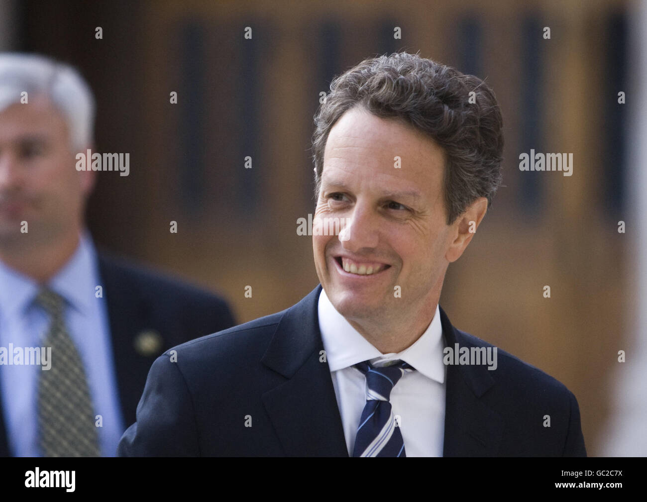 Timothy Geithner, U.S. treasury secretary, arrives at the Guildhall for ...