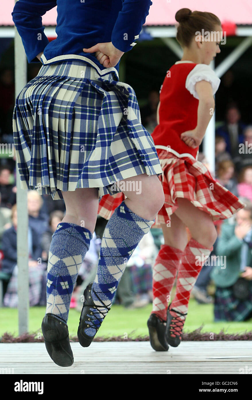 Highland dancers during highland dancing hi-res stock photography and ...