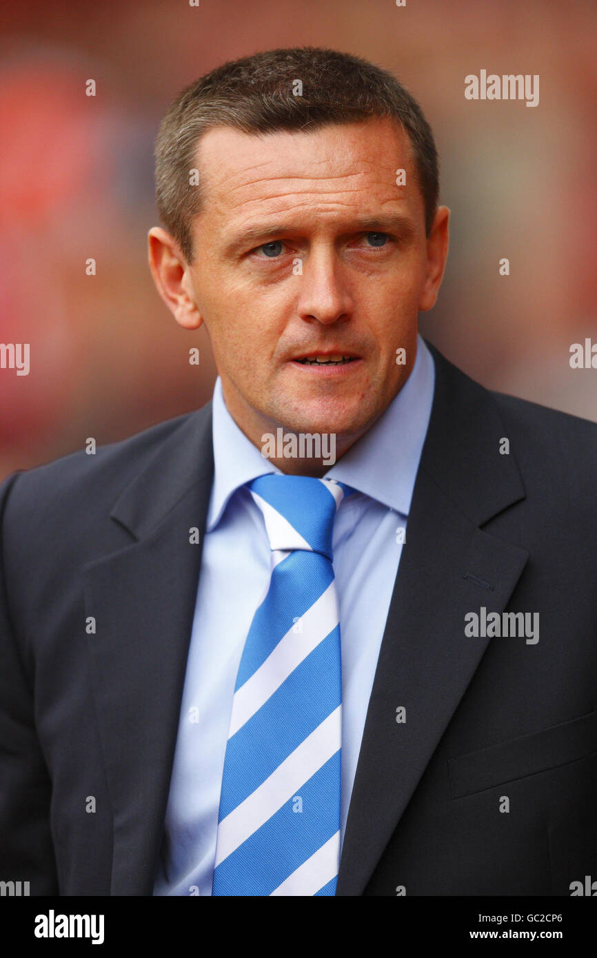Colchester United FC's new manager Adrian Boothroyd during the Coca ...