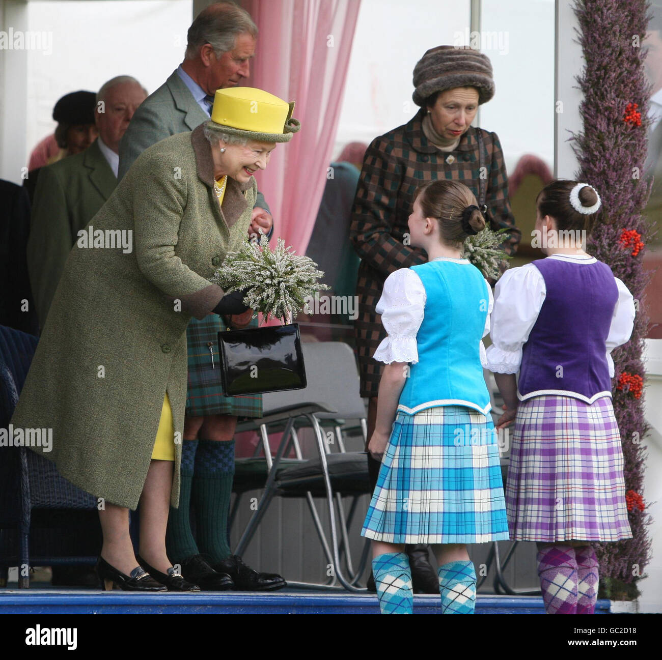 Queen Elizabeth II during the Braemar Gathering Highland Games in ...