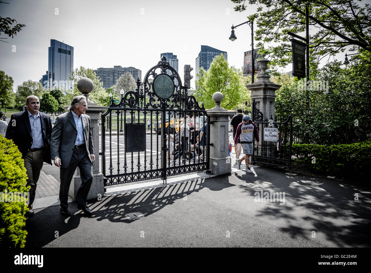 Boston park gate hi-res stock photography and images - Alamy
