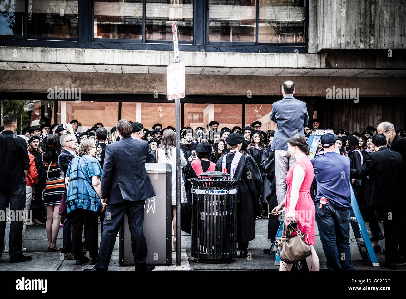 Students gather for their graduation ceremonies, Boston Stock Photo - Alamy