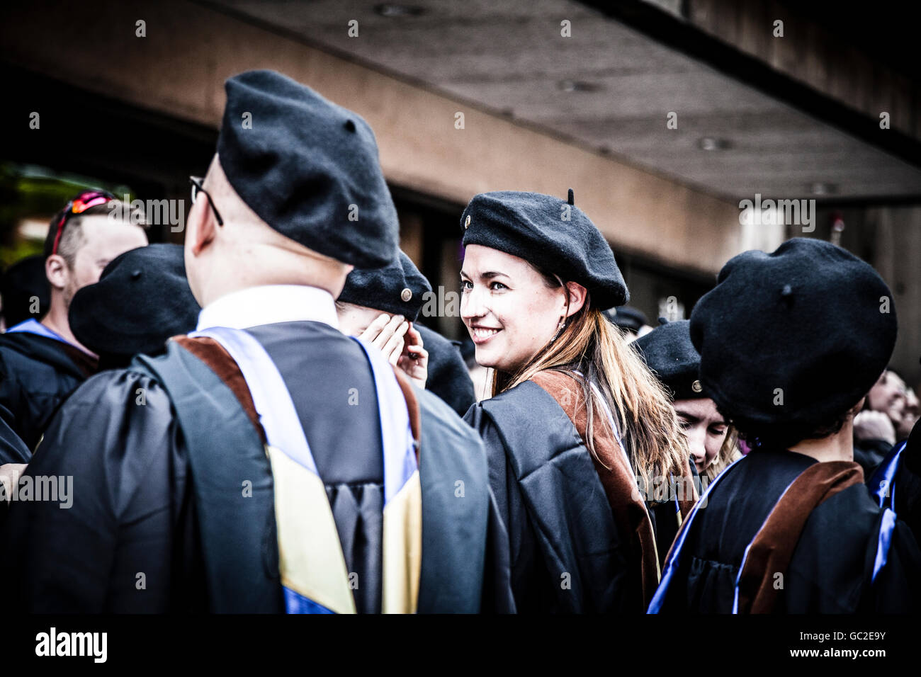 Students gather for their graduation ceremonies, Boston Stock Photo - Alamy