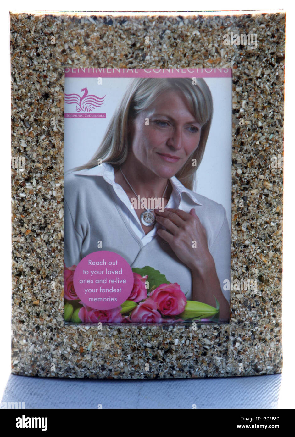 A Picture Frame made using cremated ashes, a sample of a gift available ...