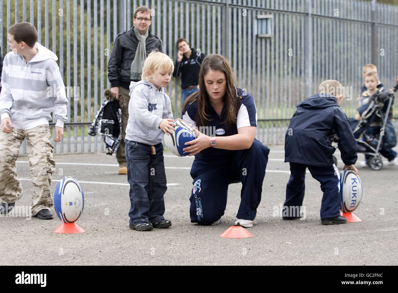 Lynsey Smith the first female Development Officer coaches kids at the ...