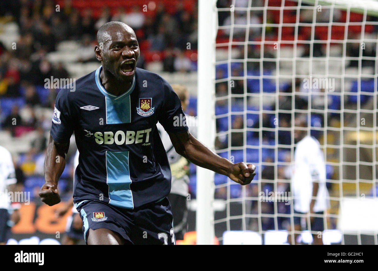 West Ham's Herita Ilunga (right) celebrates scoring his sides opening ...
