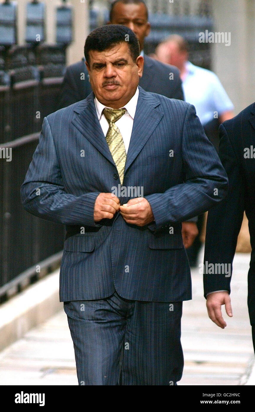 Daoud Mousa arrives at the inquiry into the death of his son Baha Mousa ...
